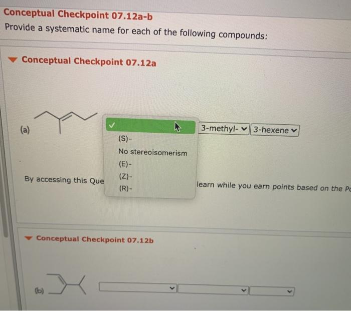 Solved Conceptual Checkpoint 07.12a-b Provide a systematic | Chegg.com