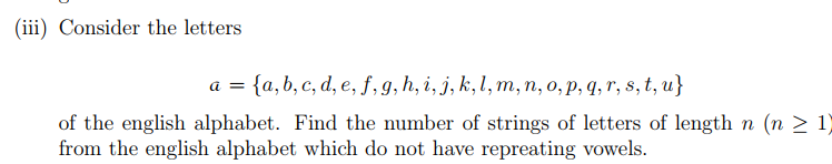 Solved Discrete Mathematics: Combinatorics I don't what | Chegg.com
