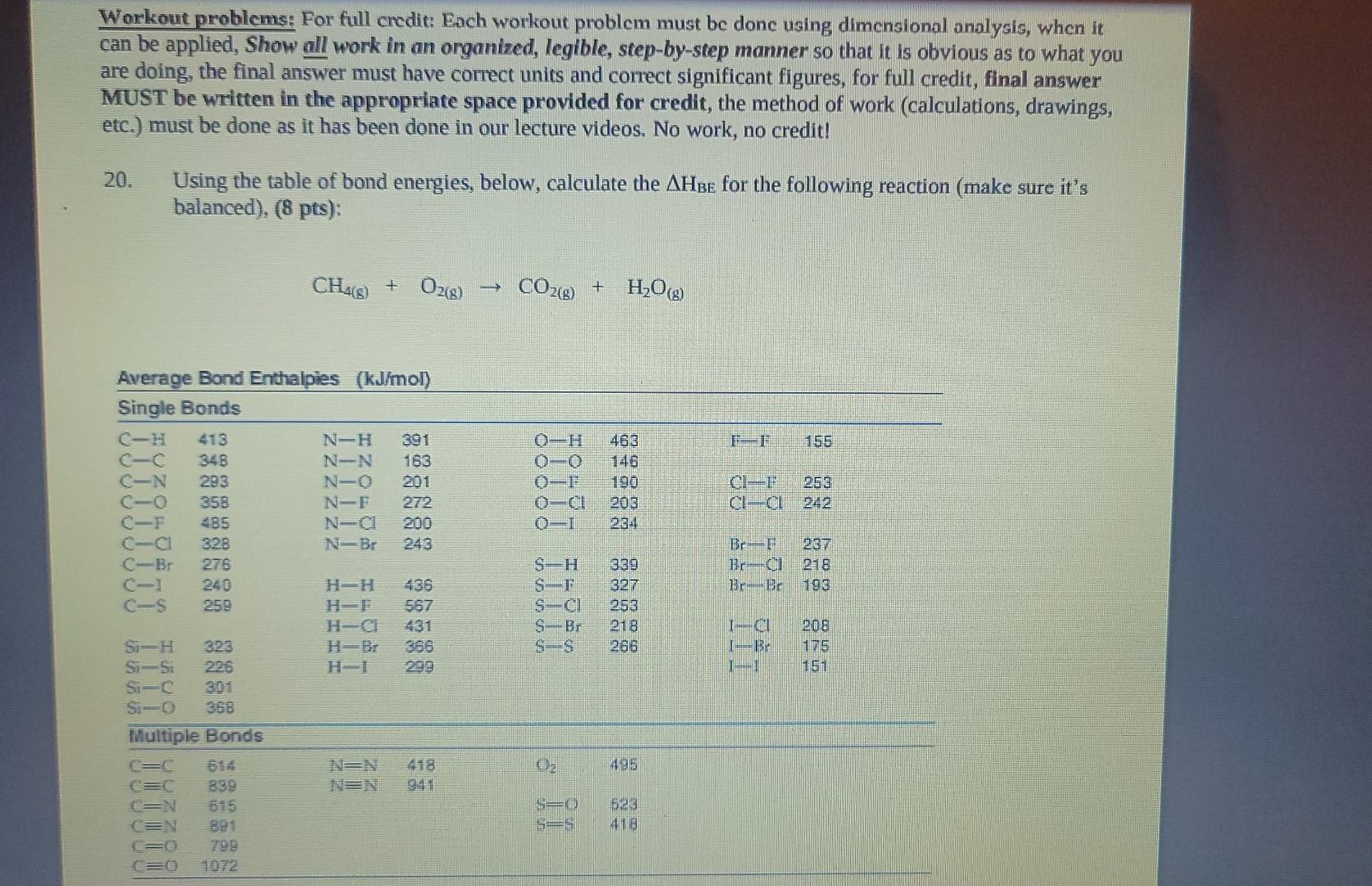 Solved 19. For the molecule CH20, shown below, determine the | Chegg.com