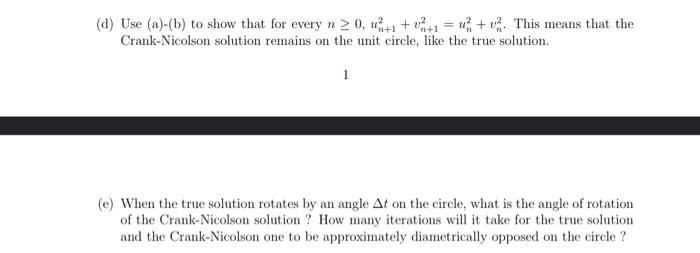 Solved this is a numerical analysis question, i only need | Chegg.com