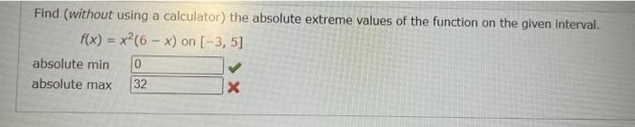 Solved Find (without using a calculator) the absolute | Chegg.com