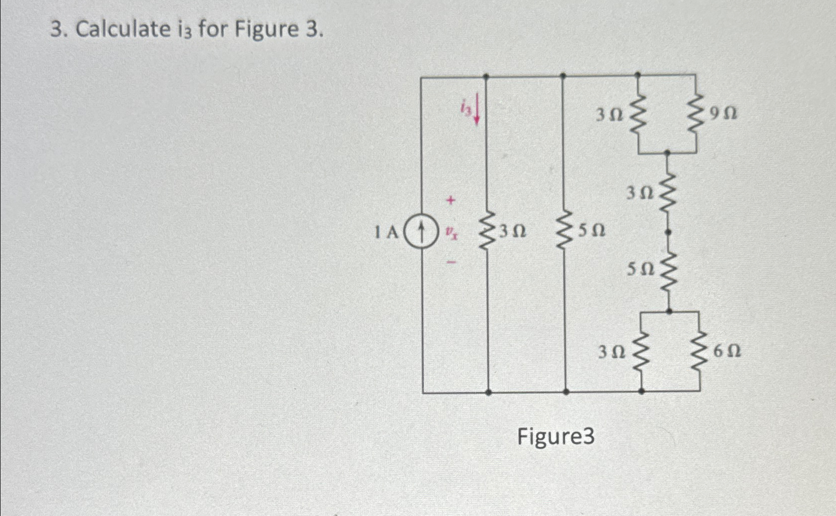Solved Calculate i3 ﻿for Figure 3.Figure3 | Chegg.com
