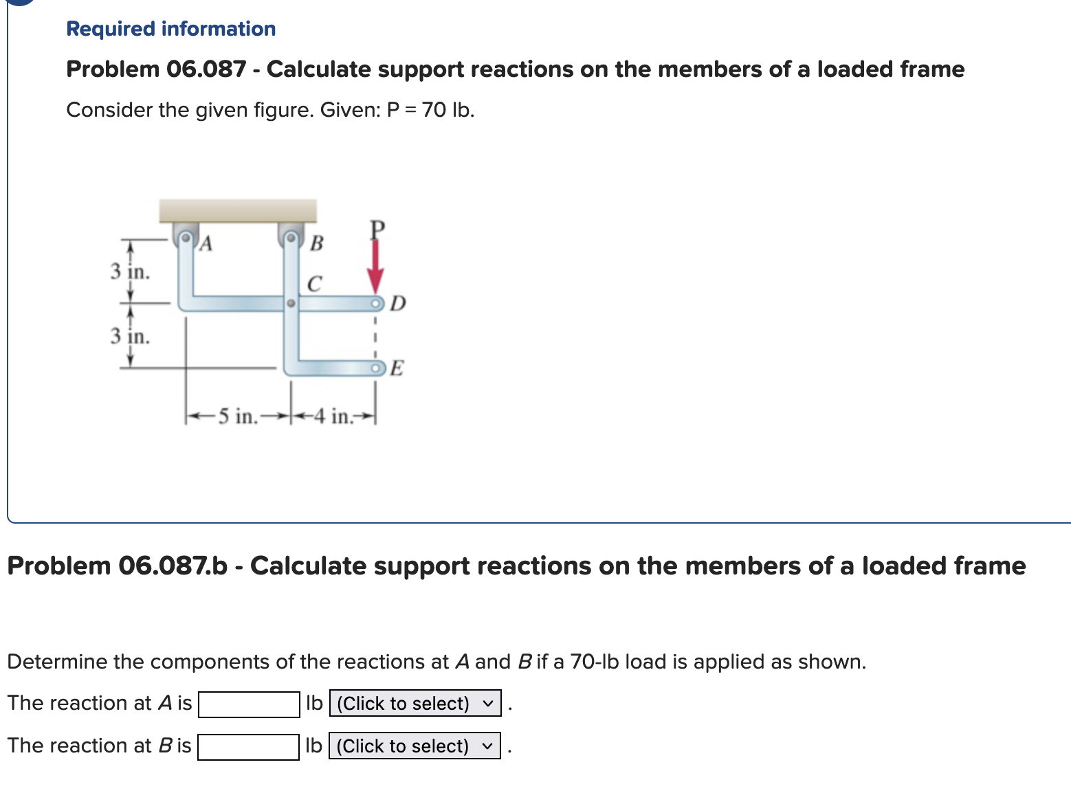Solved Required informationProblem 06.087 - ﻿Calculate | Chegg.com