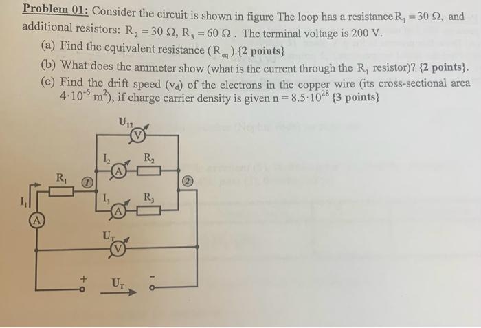 Solved Problem 01: Consider the circuit is shown in figure | Chegg.com