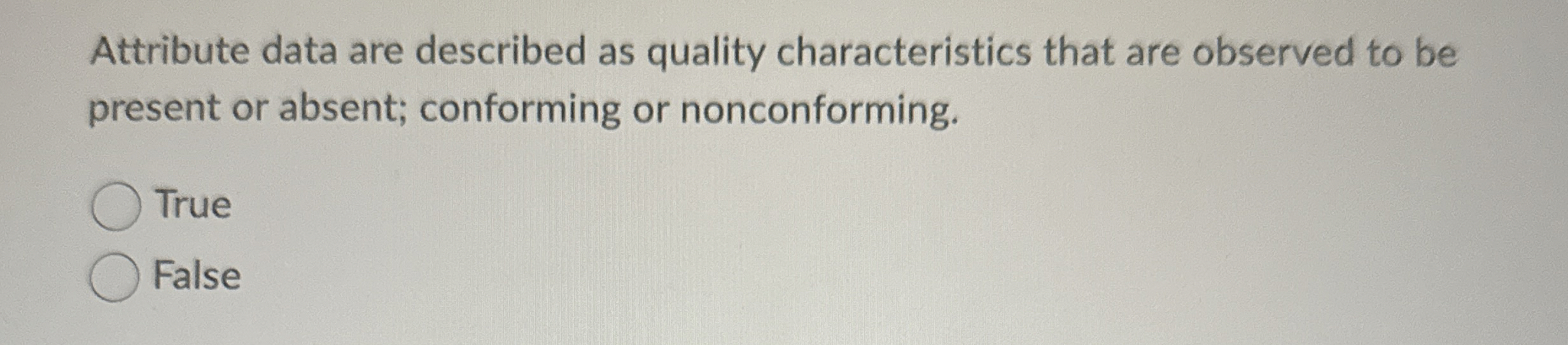 Solved Attribute data are described as quality | Chegg.com