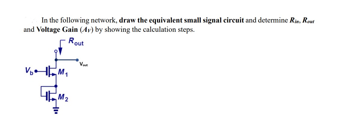 Solved In the following network, draw the equivalent small | Chegg.com