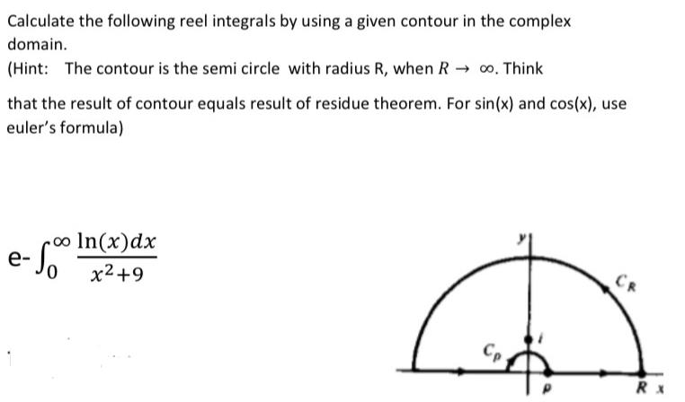 Solved Calculate the following reel integrals by using a | Chegg.com