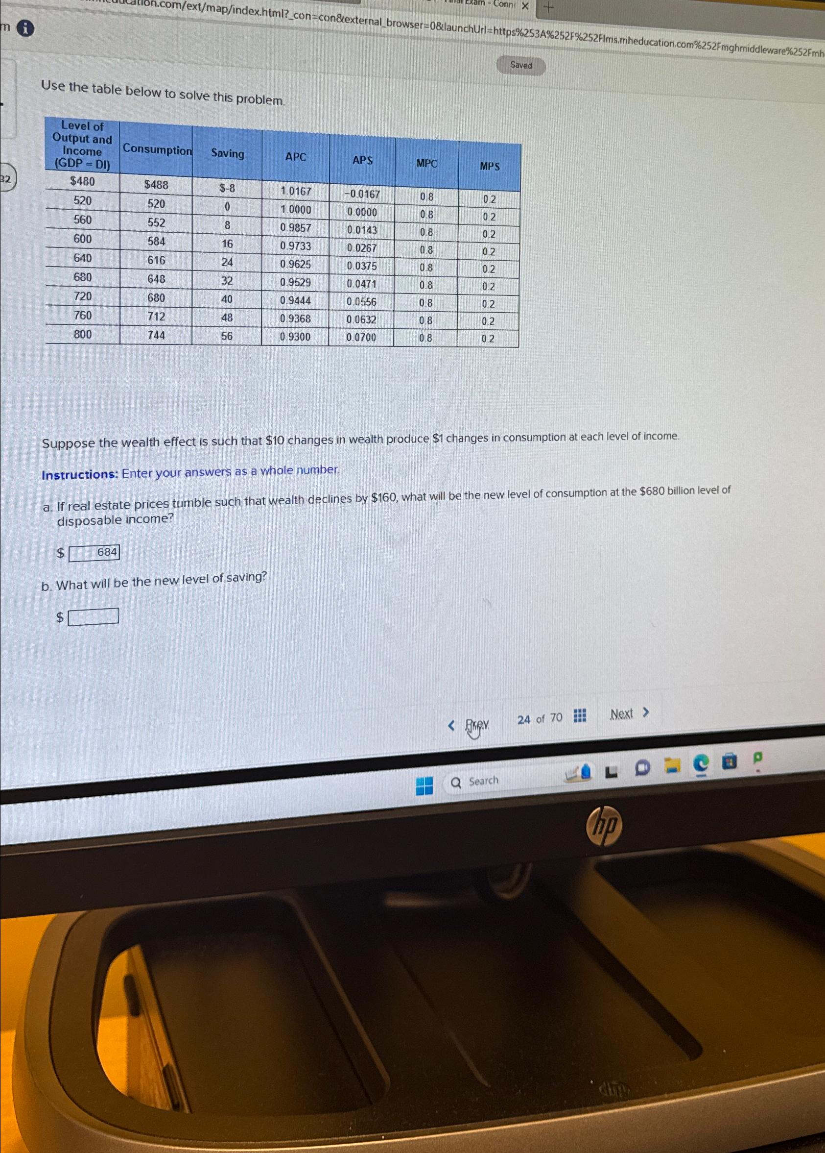Solved (i)SavedUse the table below to solve this | Chegg.com