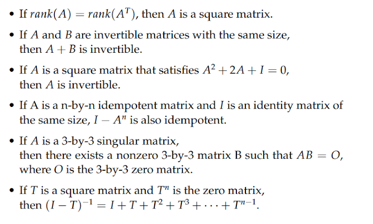 Solved If rank(A)=rank(AT), ﻿then A ﻿is a square matrix.If A | Chegg.com