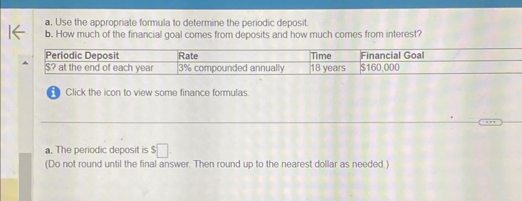 Solved a. ﻿Use the appropriate formula to determine the | Chegg.com