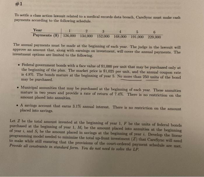 Solved To Settle A Class Action Lawsuit Related To A Medical 5637