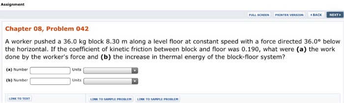 Solved Assignment FULL SCREEN PRINTER VERSION BACK NEXT | Chegg.com