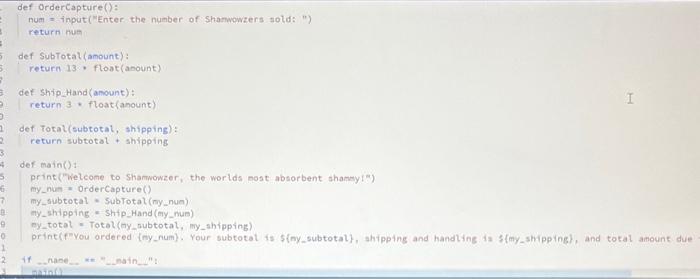 Solved The code works fine as it is it just need to add | Chegg.com