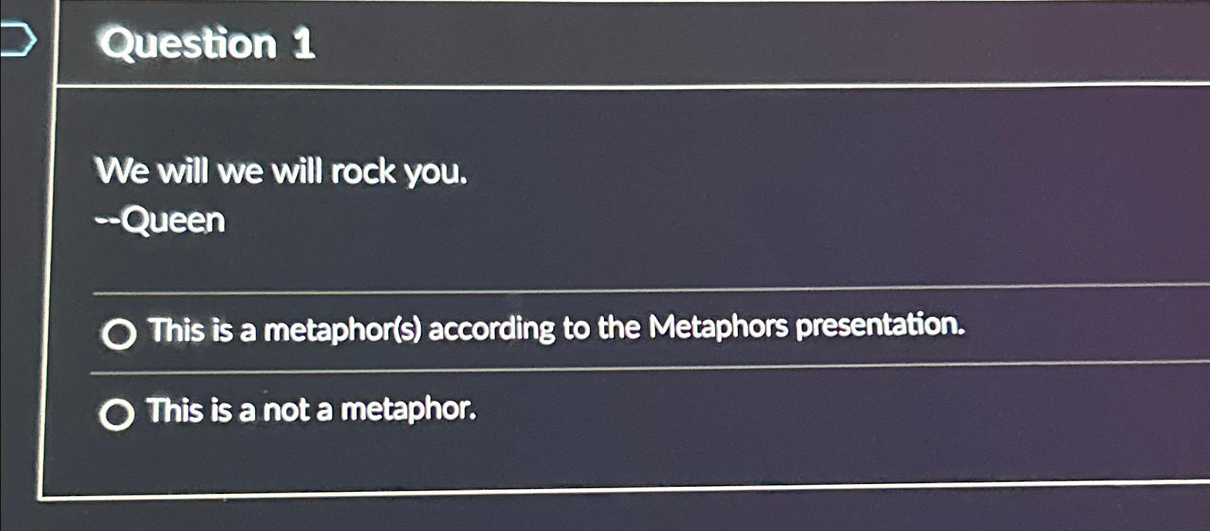 Solved Question 1We will we will rock you.QueenThis is a | Chegg.com
