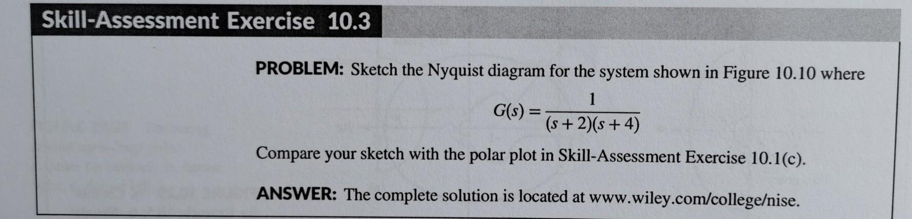 Solved Skill-Assessment Exercise 10.3 PROBLEM: Sketch the | Chegg.com Solved Skill-Assessment Exercise 10.3 PROBLEM: Sketch the | Chegg.com