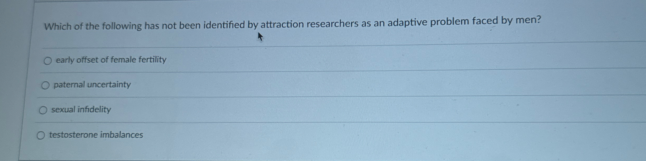 Solved Which of the following has not been identified by | Chegg.com