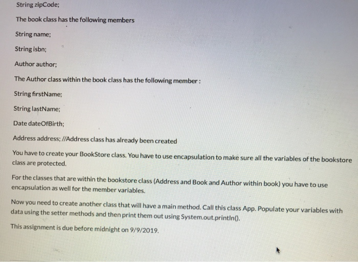 Solved You are tasked with building a BookStore. Your | Chegg.com