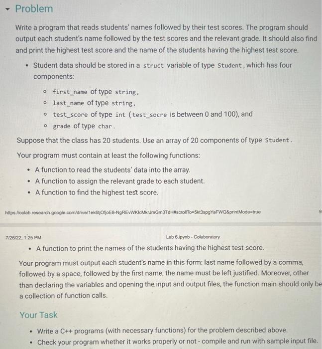 Solved Write a program that reads students' names followed | Chegg.com