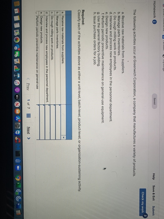 Solved TU Homework Saved Help Save & Exit Submit Check my | Chegg.com