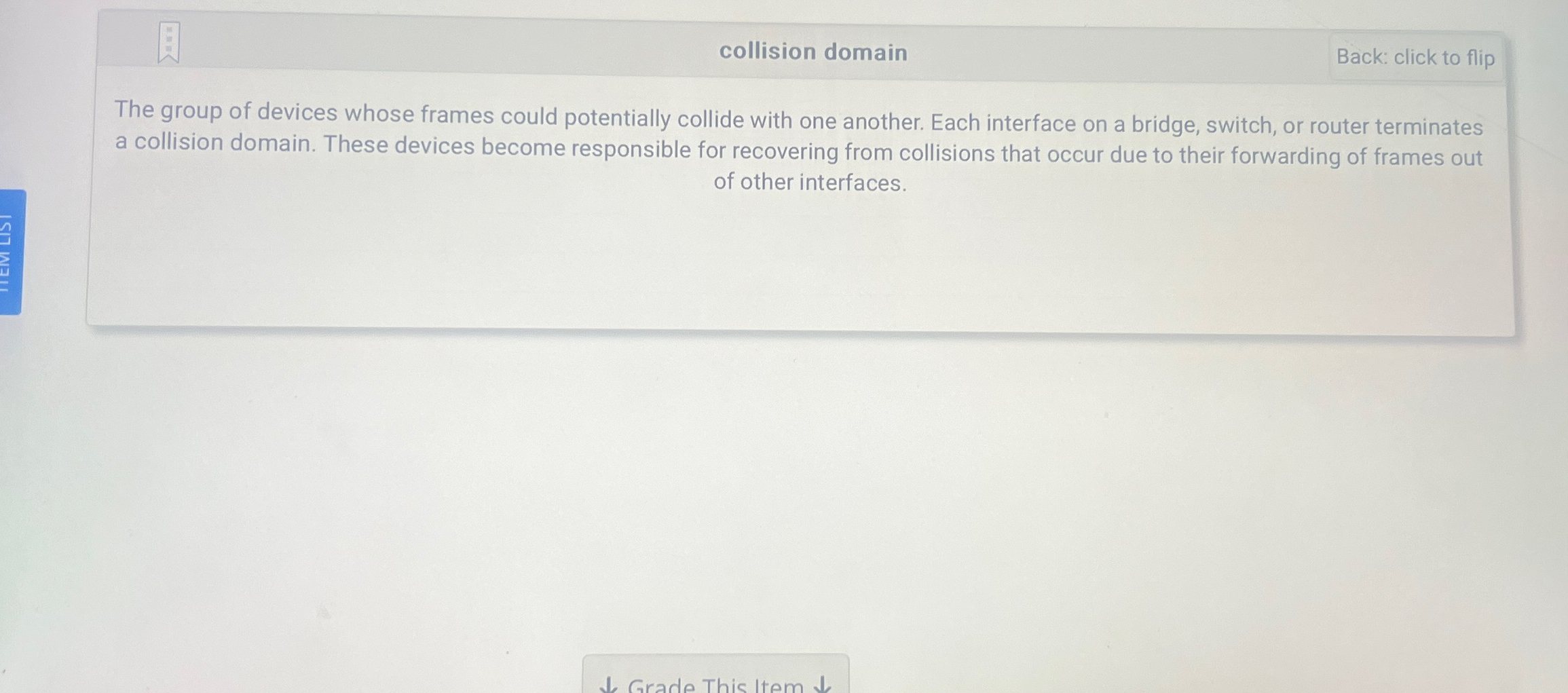 Solved collision domainBack: click to flipThe group of | Chegg.com