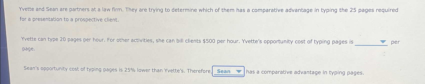 Solved Yvette and Sean are partners at a law firm. They are | Chegg.com
