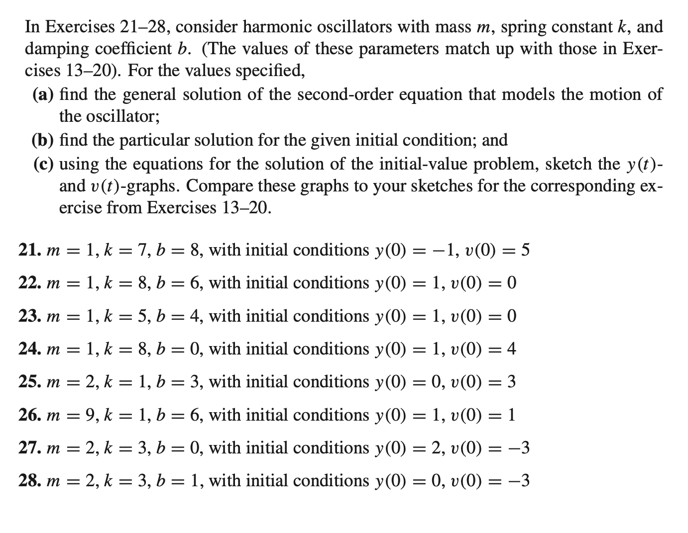 Solved Question 23 ﻿Please in Exercises 21-28, ﻿consider | Chegg.com