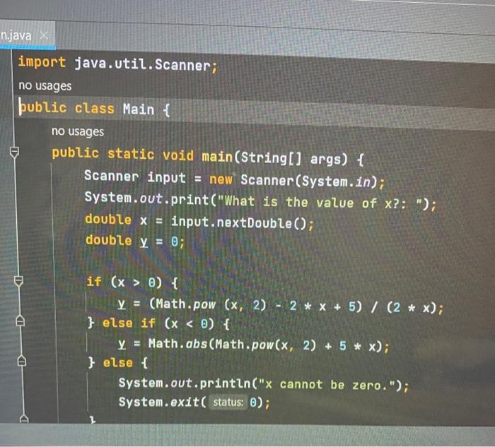 Solved How do I rewrite this code so there are no math class | Chegg.com