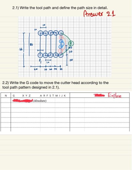 Solved Write G code to move the milling tool. Press the hole | Chegg.com