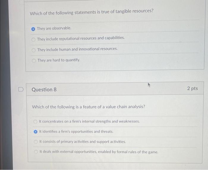 Solved Which of the following statements is true of tangible | Chegg.com
