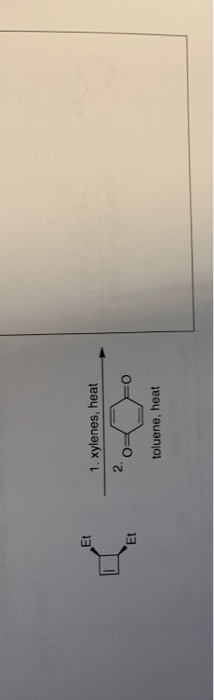 Solved 1. xylenes, heat toluene, heat (30 points) Predict | Chegg.com