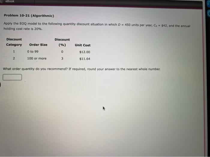 Solved Problem 2-31 (Algorithmic) Consider the following | Chegg.com
