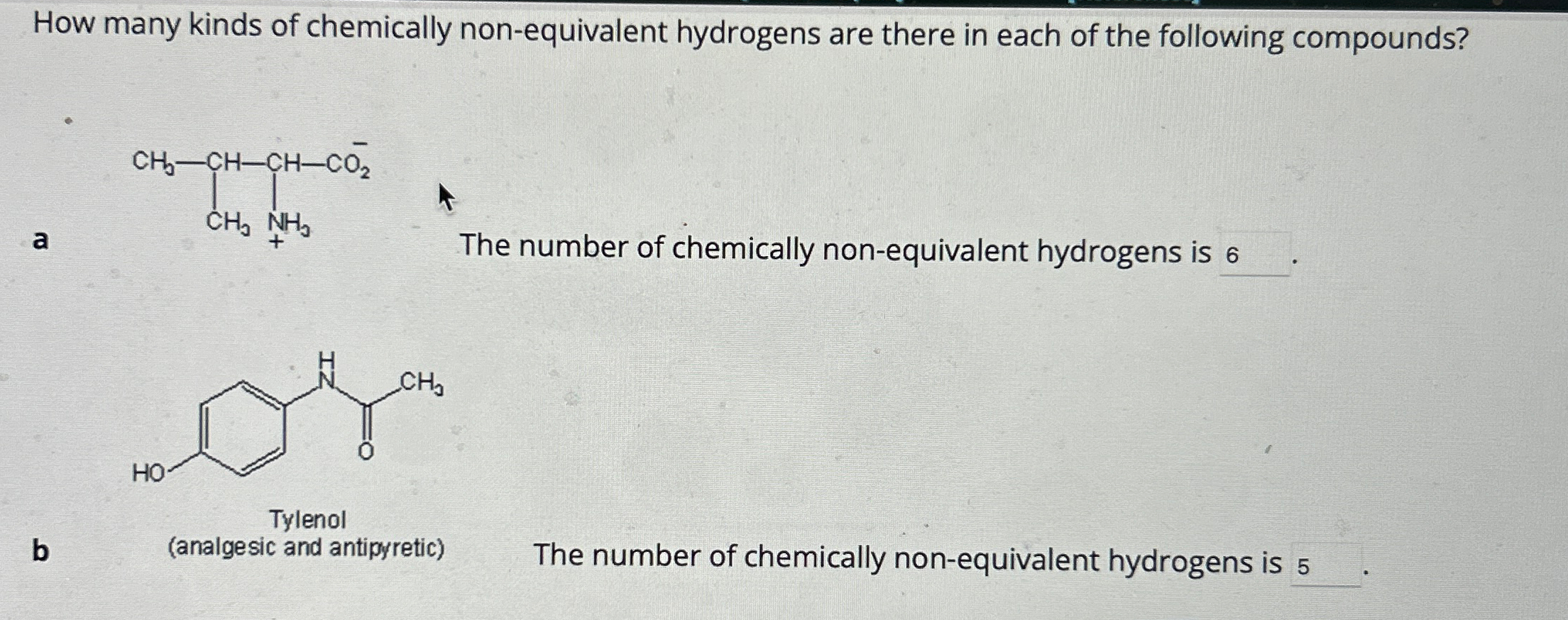 Solved How many kinds of chemically non-equivalent hydrogens | Chegg.com