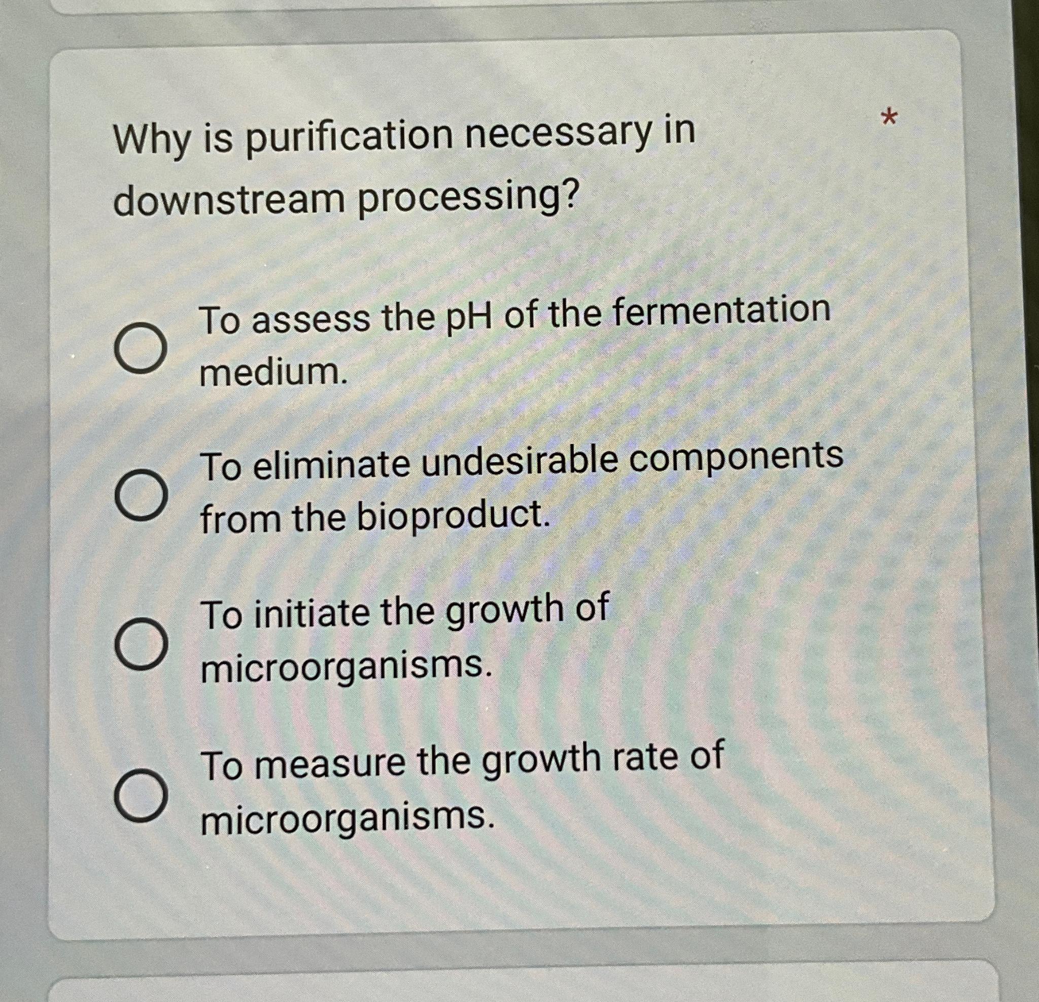 Solved Why is purification necessary in downstream | Chegg.com