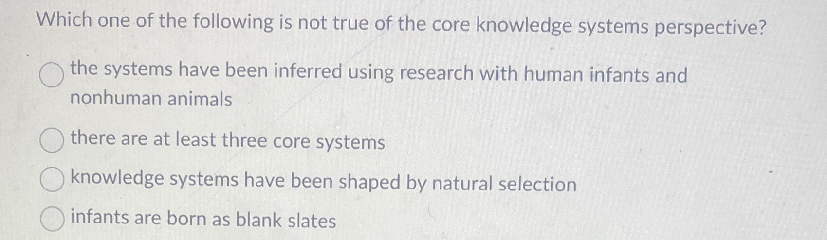Solved Which one of the following is not true of the core | Chegg.com