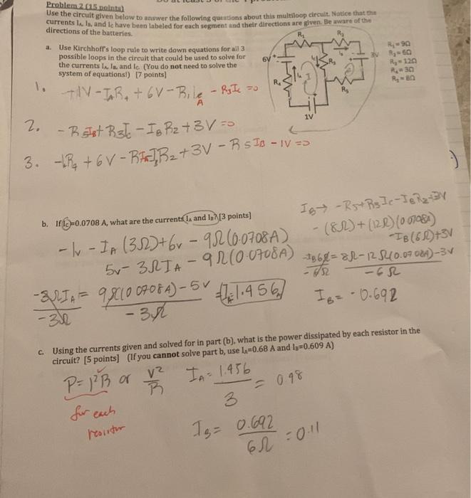 Solved Problem 2015 polinty) Use the circult glyen be Use | Chegg.com Solved Problem 2015 polinty) Use the circult glyen be Use | Chegg.com