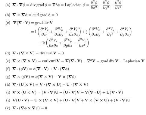 [Solved]: How to prove these vector identities with del oper