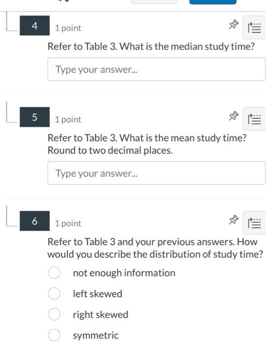 Solved 1 point Professor Louberto collect information on | Chegg.com