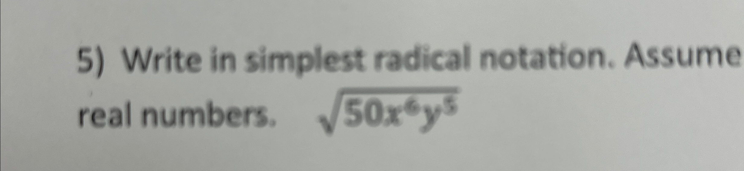Solved Write in simplest radical notation. Assume that all | Chegg.com