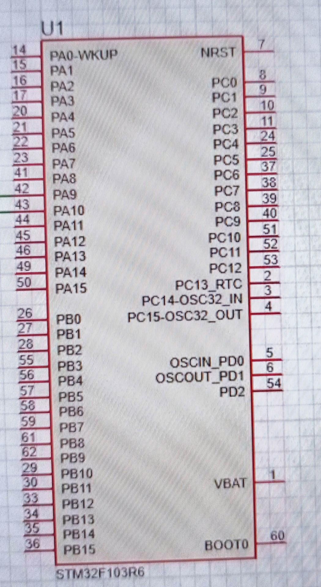 Solved The desired design for the STM32F103R6 | Chegg.com