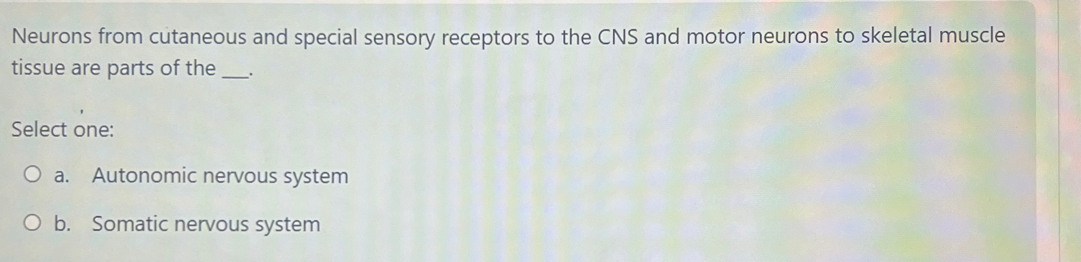 Solved Neurons from cutaneous and special sensory receptors | Chegg.com