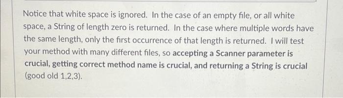 Solved Write a method named firstLongestWord that accepts a | Chegg.com