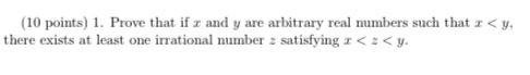 Solved (10 points) 1. Prove that if x and y are arbitrary | Chegg.com