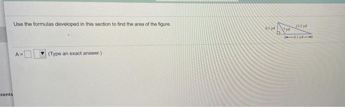 Solved Use the formulas developed in this section to find | Chegg.com