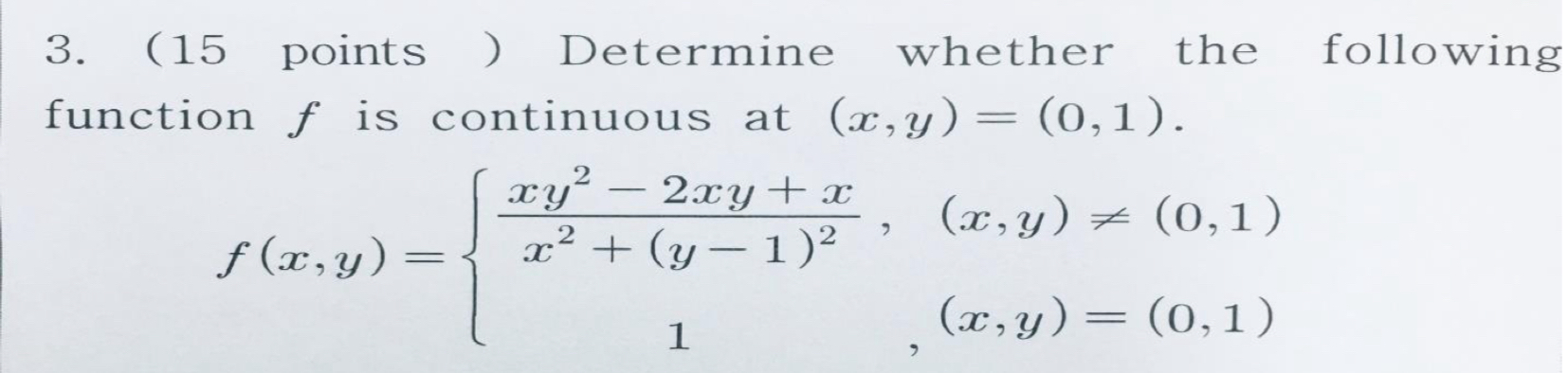 Solved ( 15 points ) Determine whether the | Chegg.com Solved ( 15 points ) Determine whether the | Chegg.com