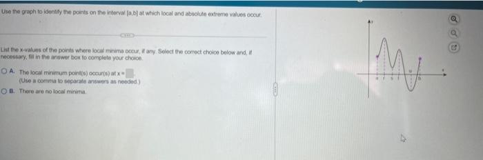 Solved Use the graph to icentify then poits on the interval | Chegg.com Solved Use the graph to icentify then poits on the interval | Chegg.com