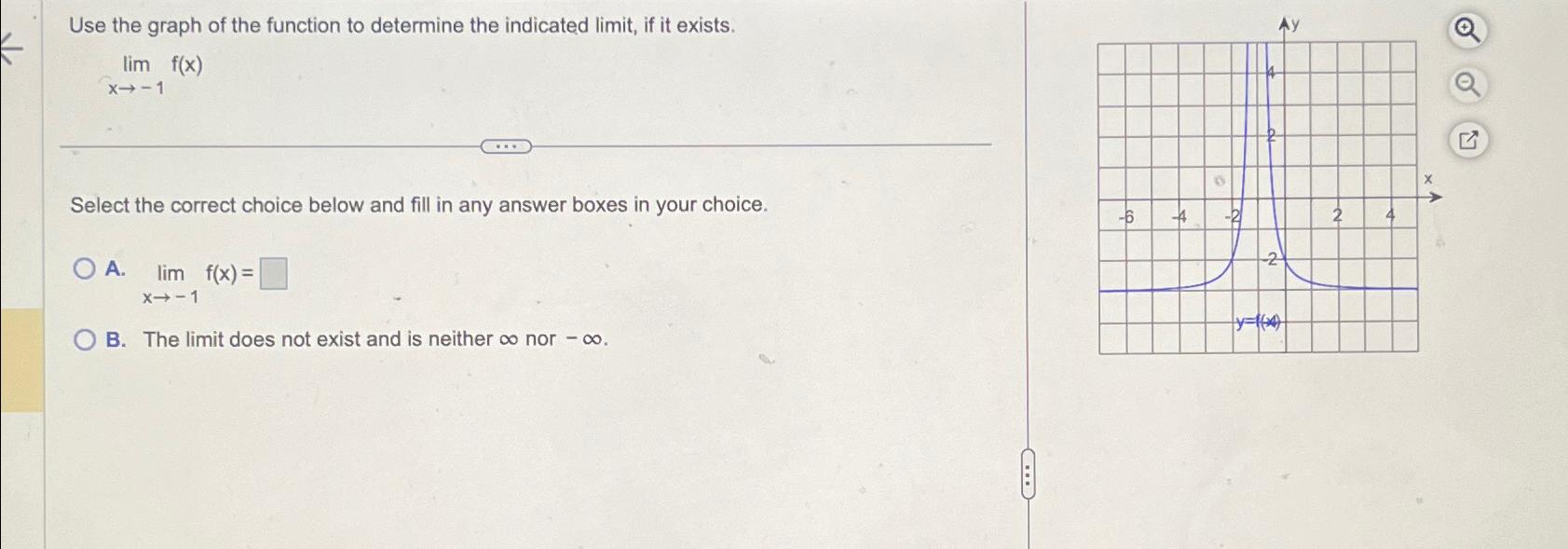 Solved Use the graph of the function to determine the | Chegg.com