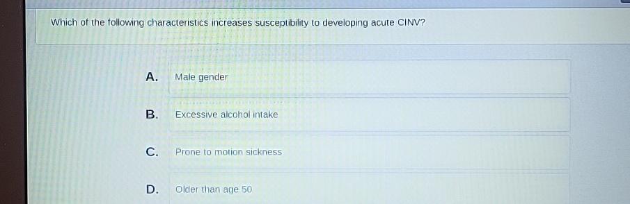 Solved Which of the following characteristics increases | Chegg.com