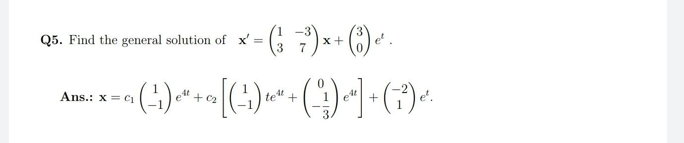 Solved nd the general solution of y(4)+3y′′′+3y′′+y′=t3+64. | Chegg.com