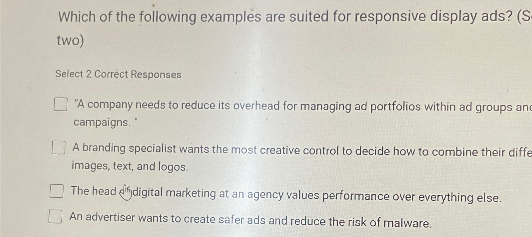 Solved Which of the following examples are suited for | Chegg.com