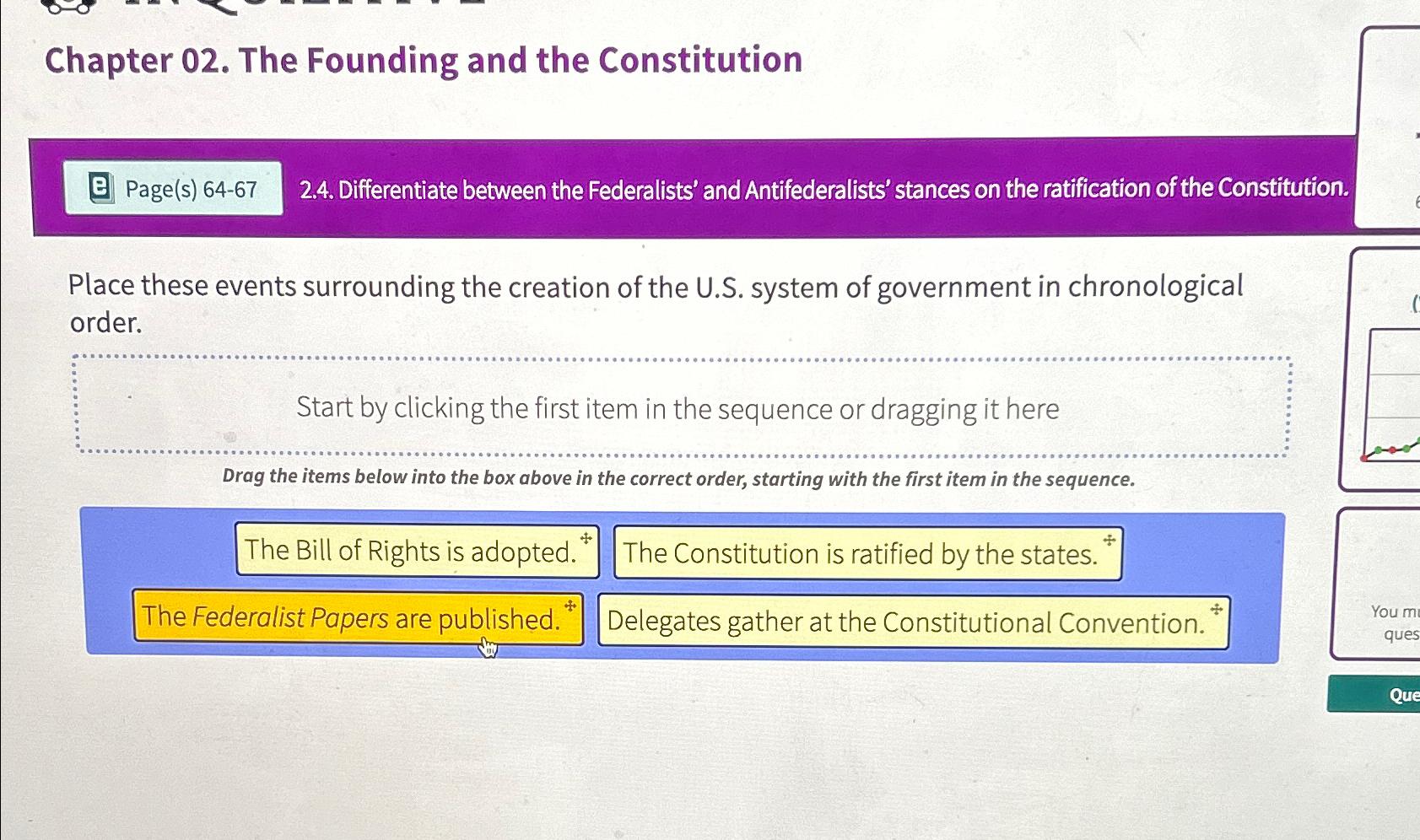 Solved Chapter 02. ﻿The Founding and the Constitution2.4. | Chegg.com